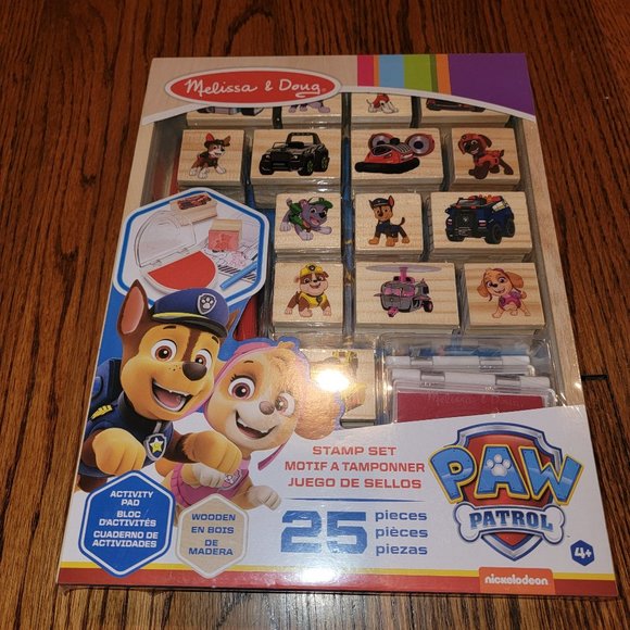 Nickelodeon | Toys | Paw Patrol Wooden Stamps 25 Piece Activity Set And ...